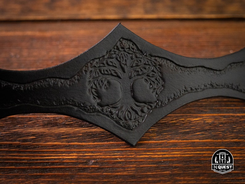 Leather Tiara - Druid Crown - Tree of Life - Fantasy Diadem - Fairy ...