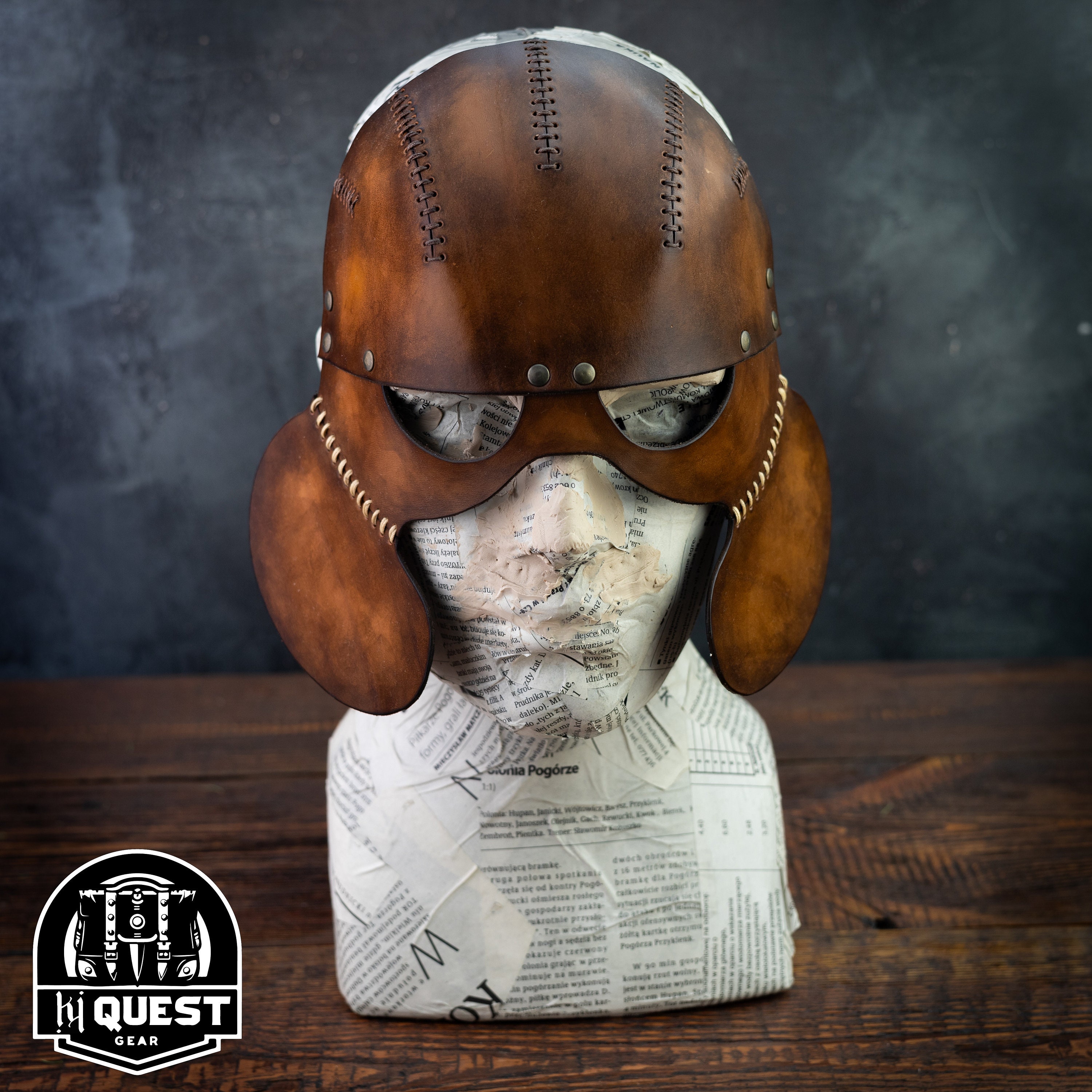 Leather Larp Mask, Medieval Fantasy Mask for Larping and Cosplay ...