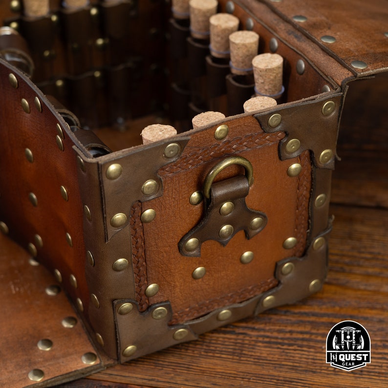 Potion Bag for Alchemist Fairy Trunk Steampunk Vials Box Larp Druid ...