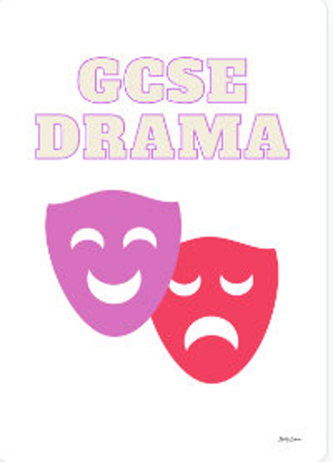 60 Pages GCSE Drama Workbook KS3 KS4 Full Colour Booklet Practitioners ...