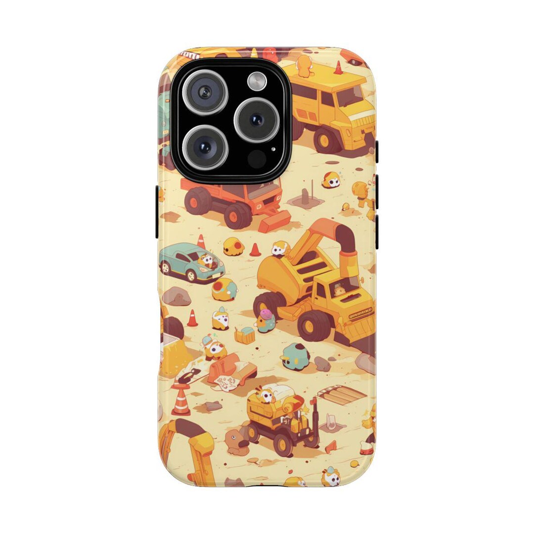 Cute Critters Construction Phone Case for Iphone, Samsung Galaxy, Pixel ...