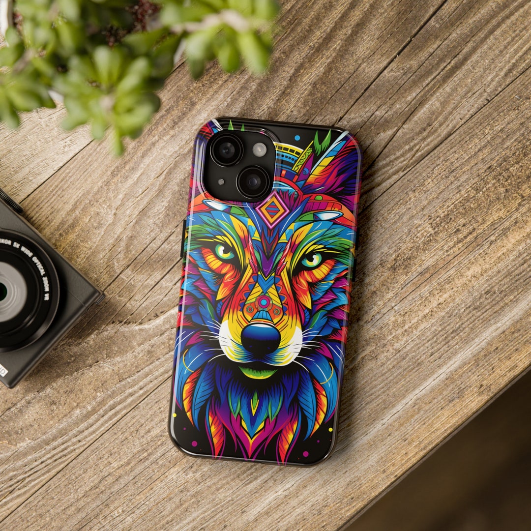 Geometric Wolf, iPhone Case for 11 12 15 Pro Max, SE X XR XS 7 8 Plus ...