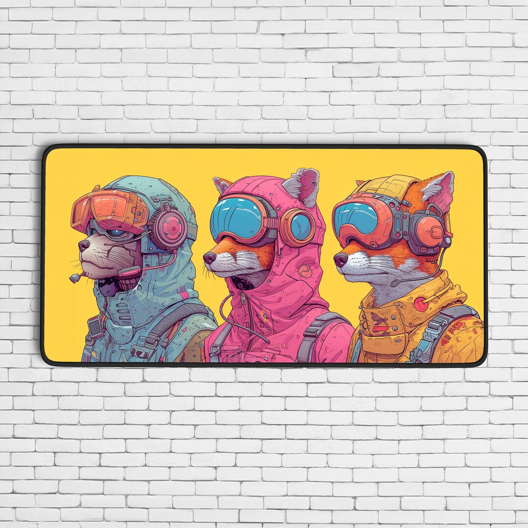 Cyberpunk Crypto Crew Desk Mat, Cute Desk Pad, Gaming Playmat MTG ...
