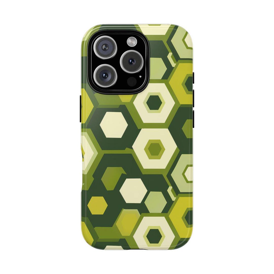 Mid-century Hexagon Phone Case for Iphone, Samsung Galaxy, Pixel Models ...