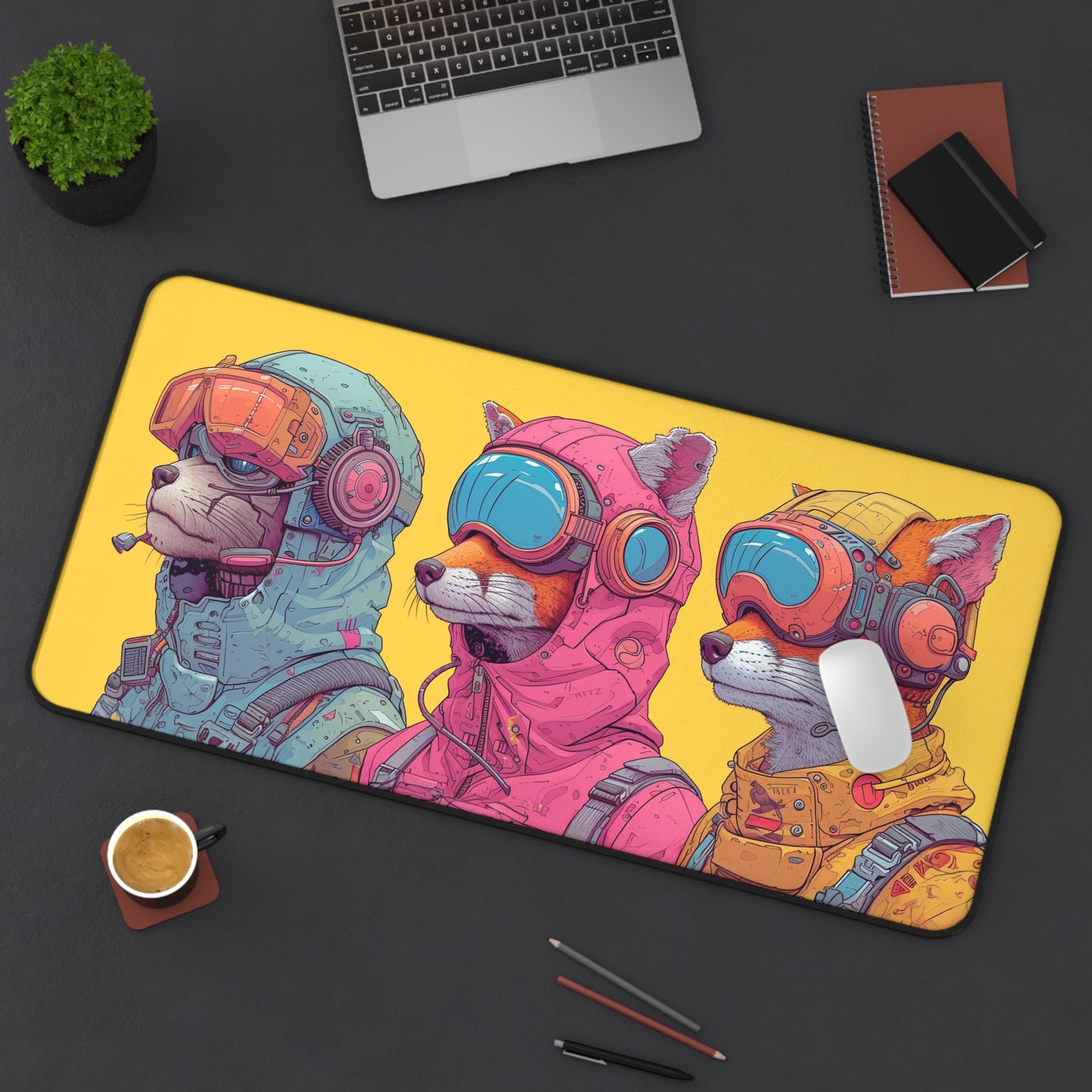 Cyberpunk Crypto Crew Desk Mat, Cute Desk Pad, Gaming Playmat MTG ...