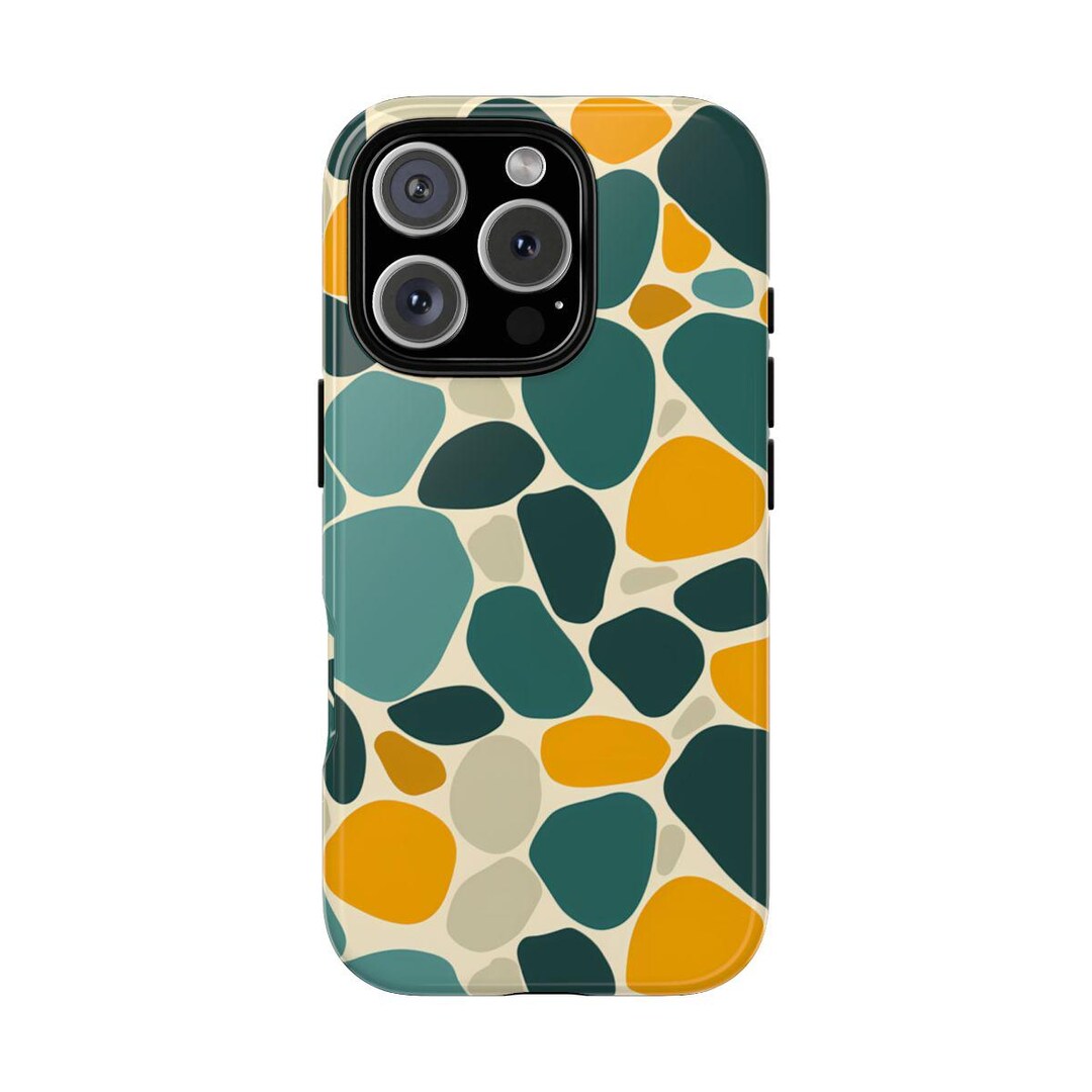 Mid-century Modern Pebble Phone Case for Iphone, Samsung Galaxy, Pixel ...