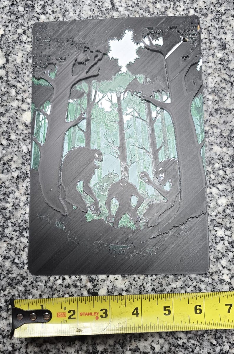 3D Printed Monster Plaque | Enchanted Forest Wall Art - Etsy