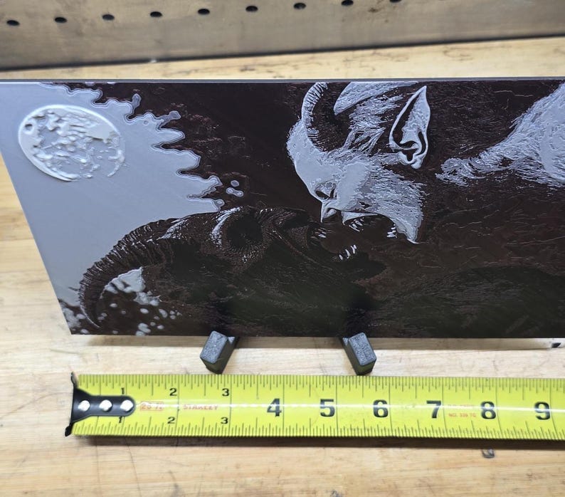 3D Printed Demon Plaque – Snarling Goat Devil, Gothic Horror Art - Etsy