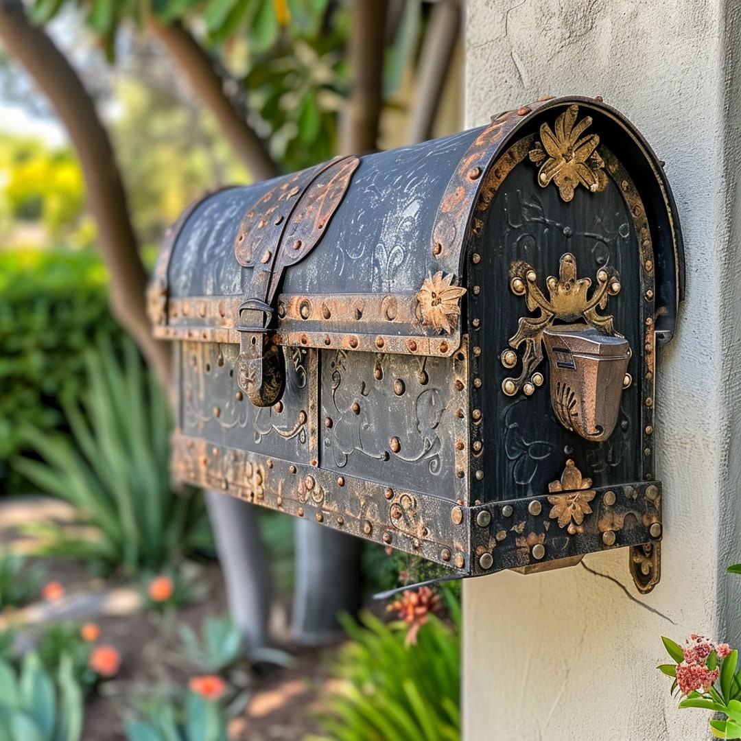 Mailbox Barrel is a Cylindrical Container Typically Made of Wood, Metal ...