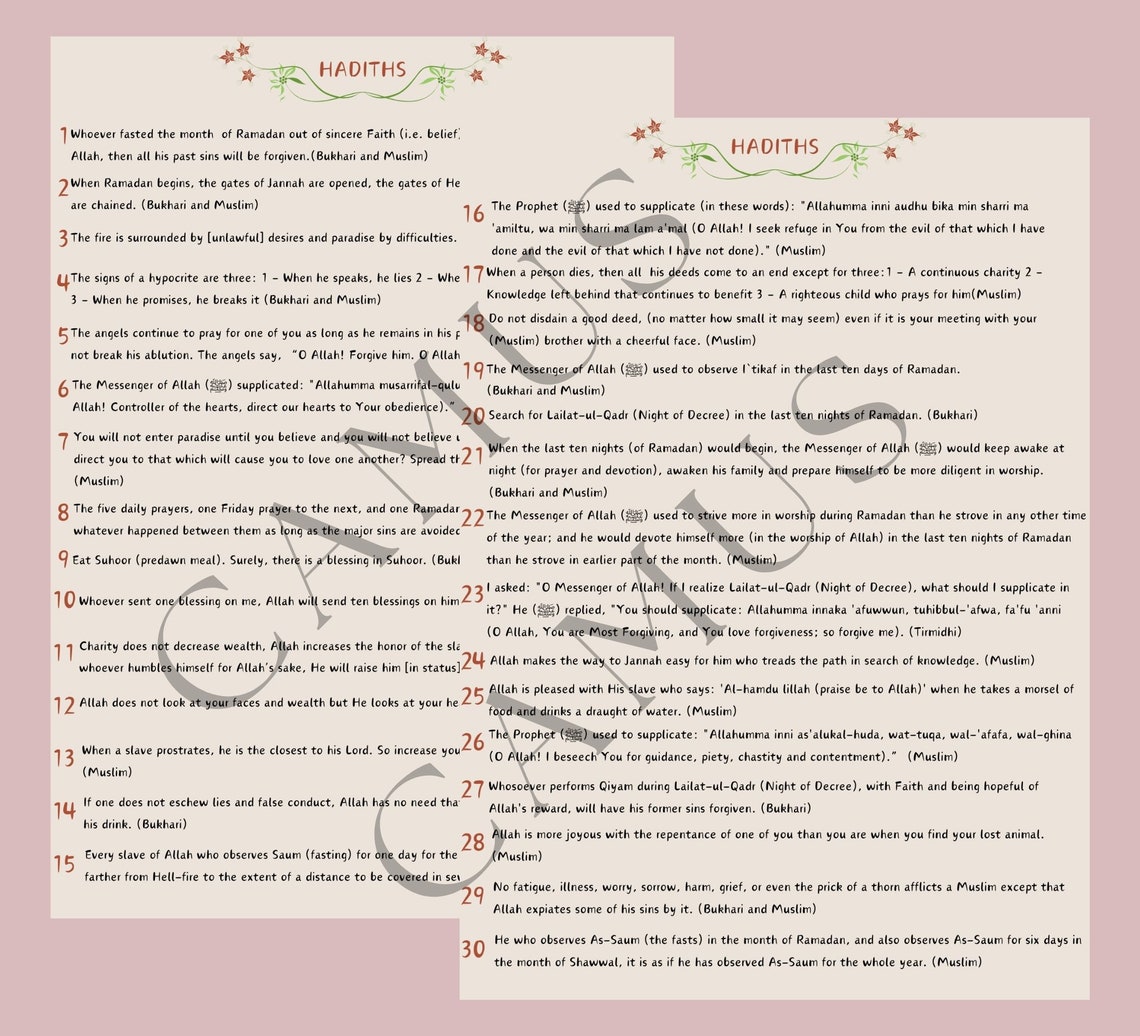 Ramadan Daily Planner Printable, 2024 Ramadan Tracker PDF, Islamic ...