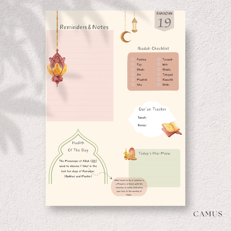 2024 Ramadan Planner Digital & Printable, Ramadan Tracker PDF, Islamic ...