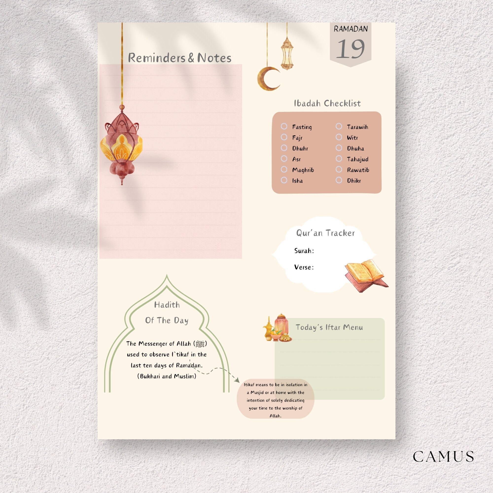 2024 Ramadan Planner Digital & Printable, Ramadan Tracker PDF, Islamic ...