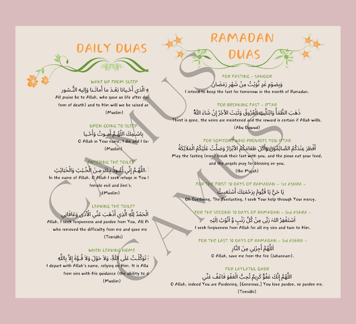 Ramadan Daily Planner Printable, 2024 Ramadan Tracker PDF, Islamic ...