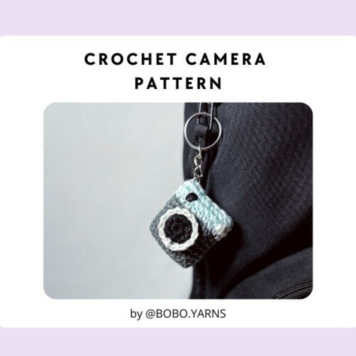 Crochet Camera Keychain Pattern- Beginner Friendly Pattern for Crochet ...