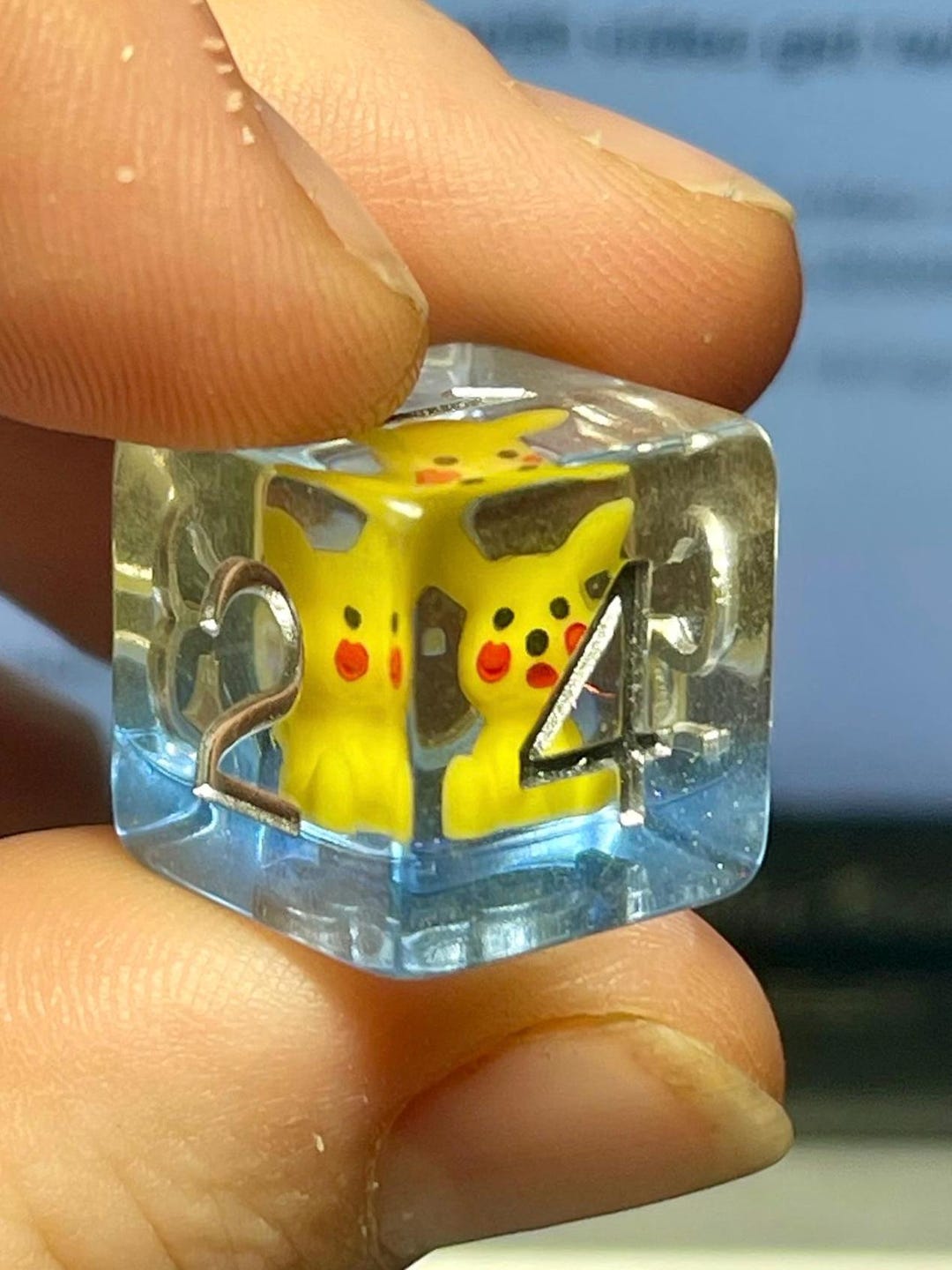 Pikachu Dice | D&D Dice | Pokemon | Dnd | 7pc | Dice Set | Resin Dice ...
