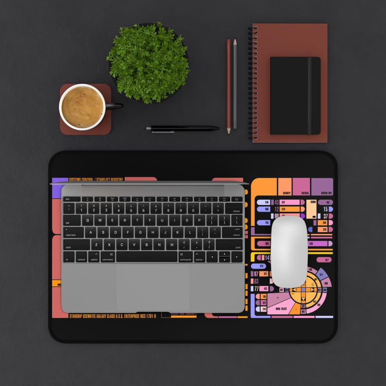 TNG Enterprise Lcars Desk Mat – Star Trek Gaming Playmat - Etsy