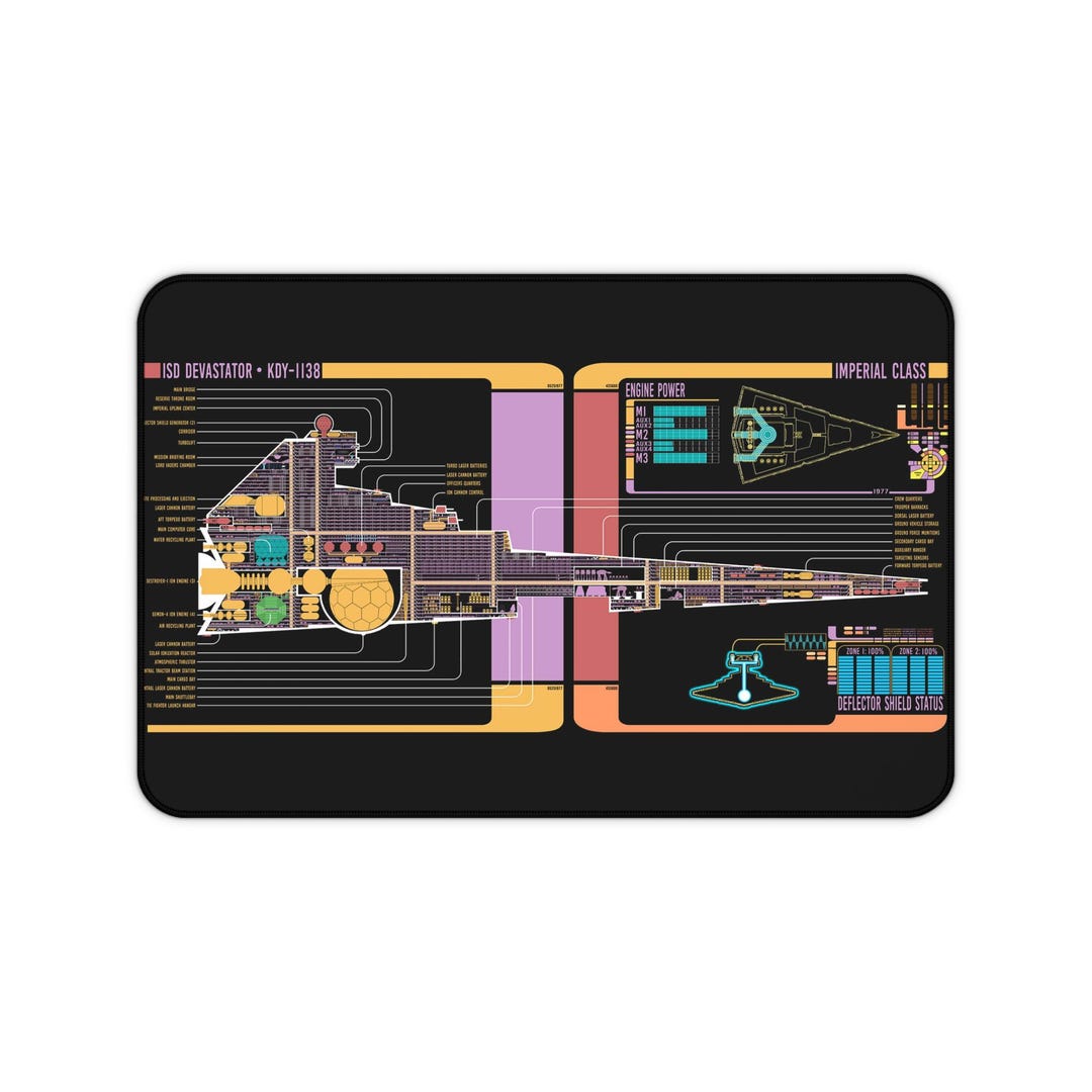 Star Wars ISD LCARS Desk Mat: TCG Card Game Table Mat - Etsy