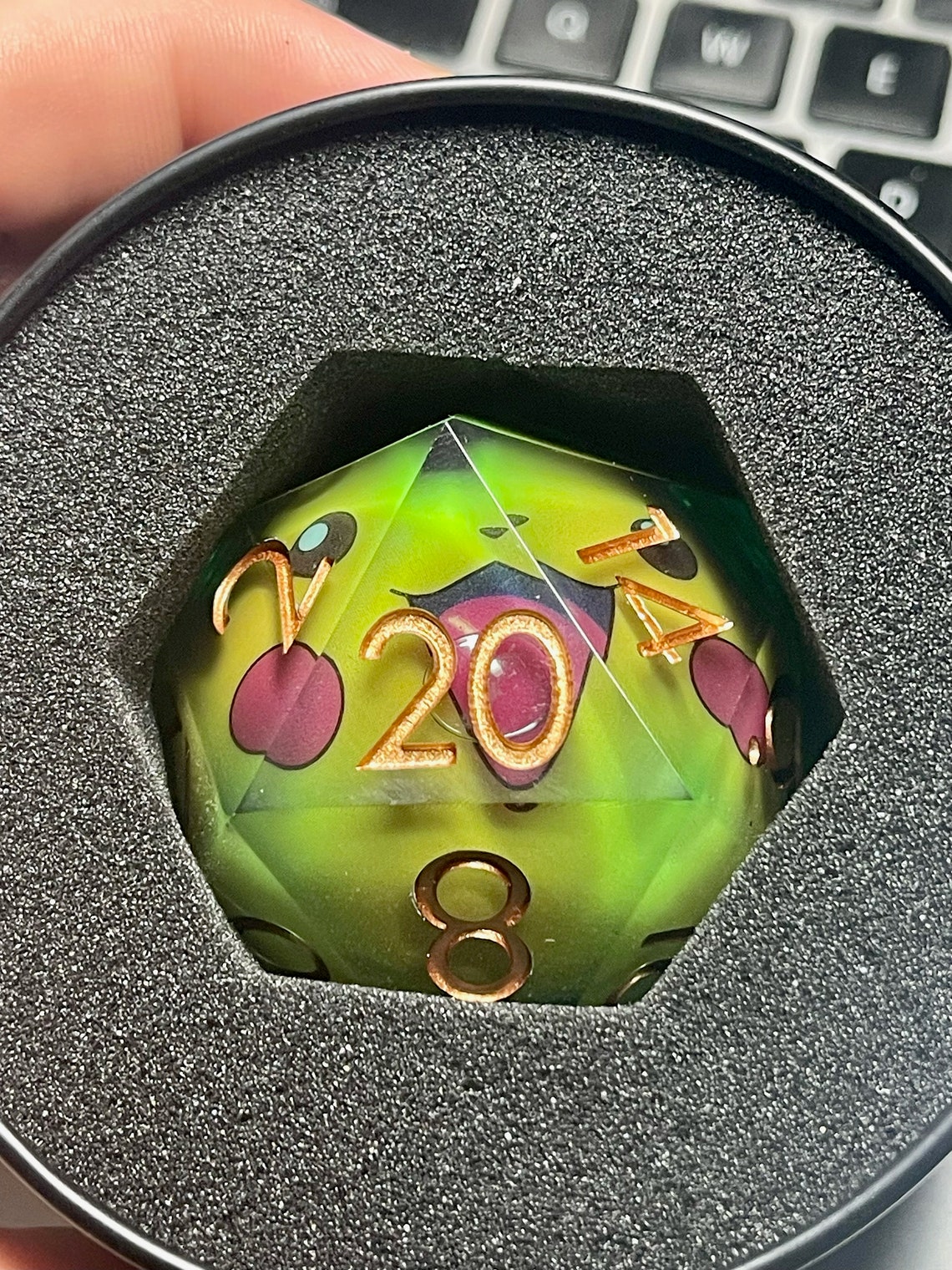 55mm Pikachu Liquid Core Light up D20 Large Fun Dnd Pokemon Dice - Etsy