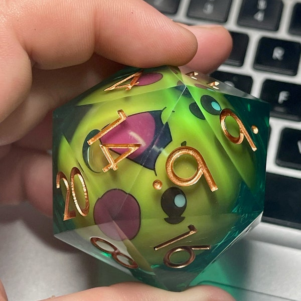 Dnd Dice D20 Liquid Core - Etsy