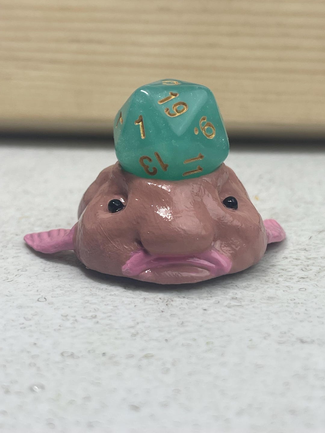 3D Printed Blobfish Dice Guardian: Quirky Tabletop Gaming Accessory - Etsy