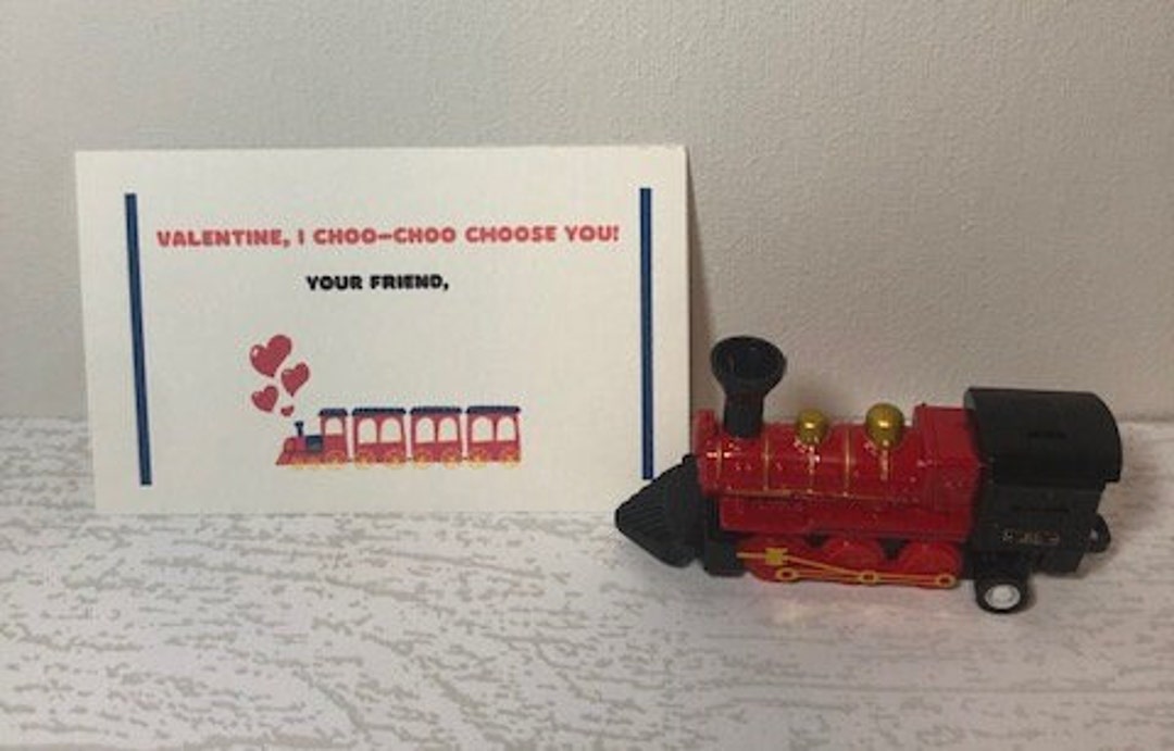 Printable Train Valentine Cards, Classroom Exchange (digital Download ...