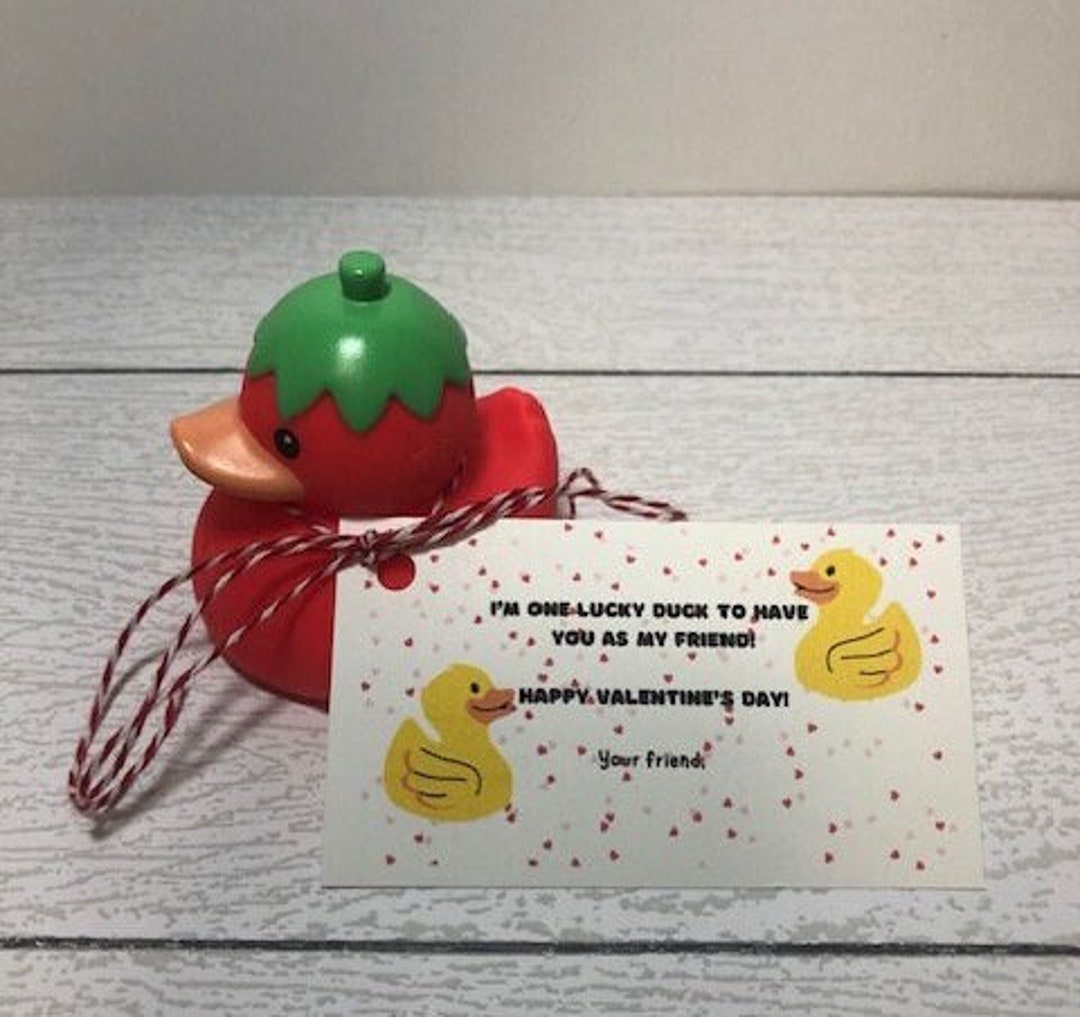 Printable Lucky Duck Valentines Cards for Kids, Classmates, & Friends ...