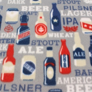 Beer Blanket | 58X70 | Fleece Tie Blanket | Man Cave | Dude Stuff | - Etsy