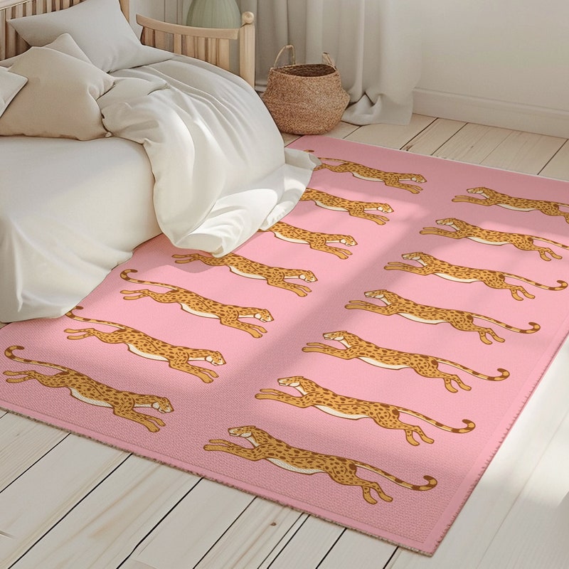 Pink Animal Rug - Etsy