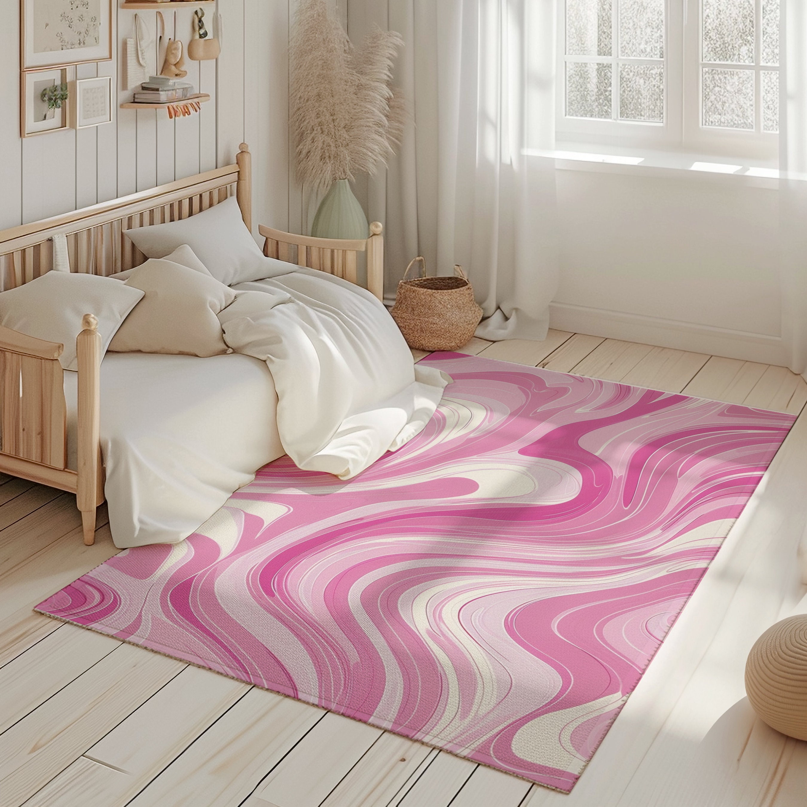 Y2k Rug Pink Aesthetic Retro Birthday Gift for Her Pink Room Decor ...