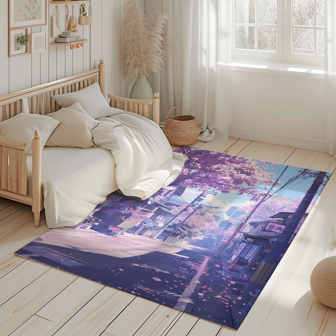 Anime Rug Soft Anime Mat Anime Gift for Her Anime Carpet Kawaii Anime ...