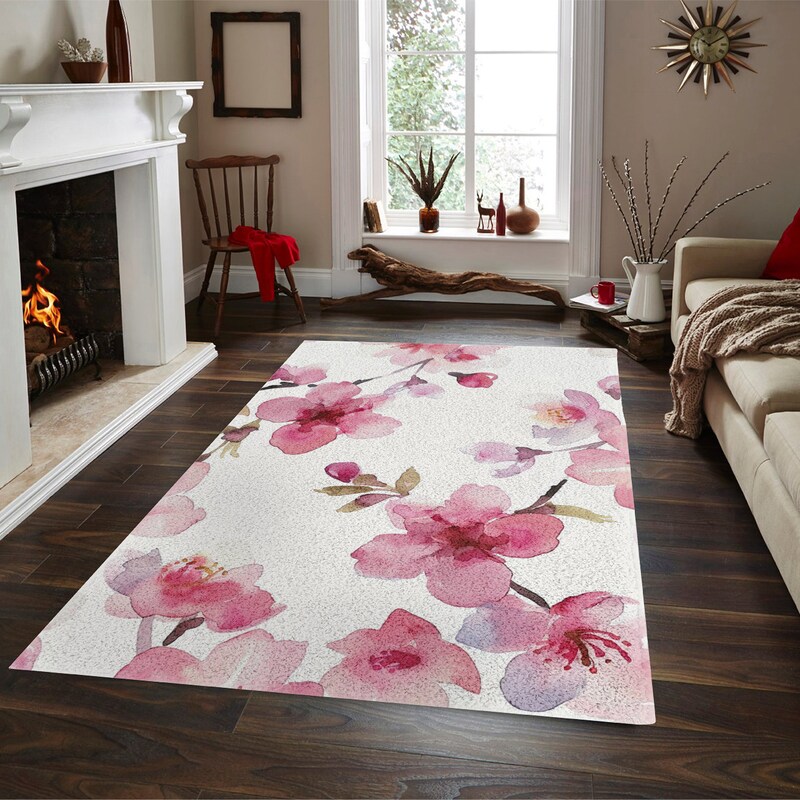 Cherry Blossom Rug - Etsy