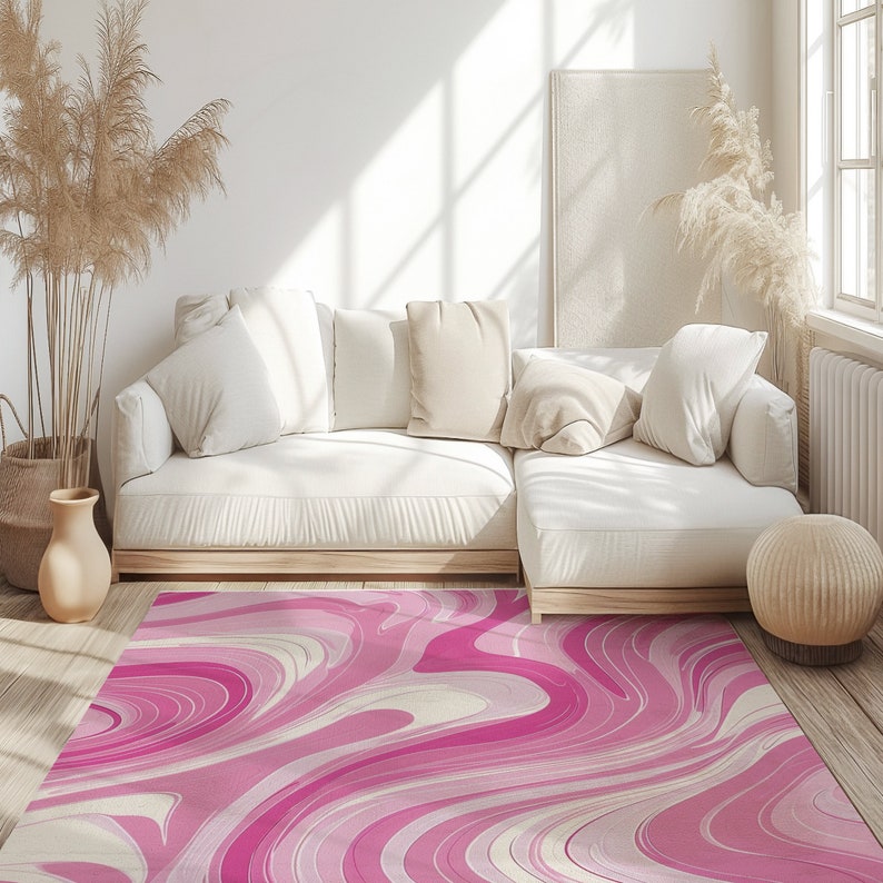 Y2k Rug Pink Aesthetic Retro Birthday Gift for Her Pink Room Decor ...
