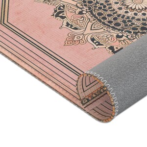 Pink Turkish Rug Pink Oushka Rug Pink Coquette Room Decor for Her Pink ...