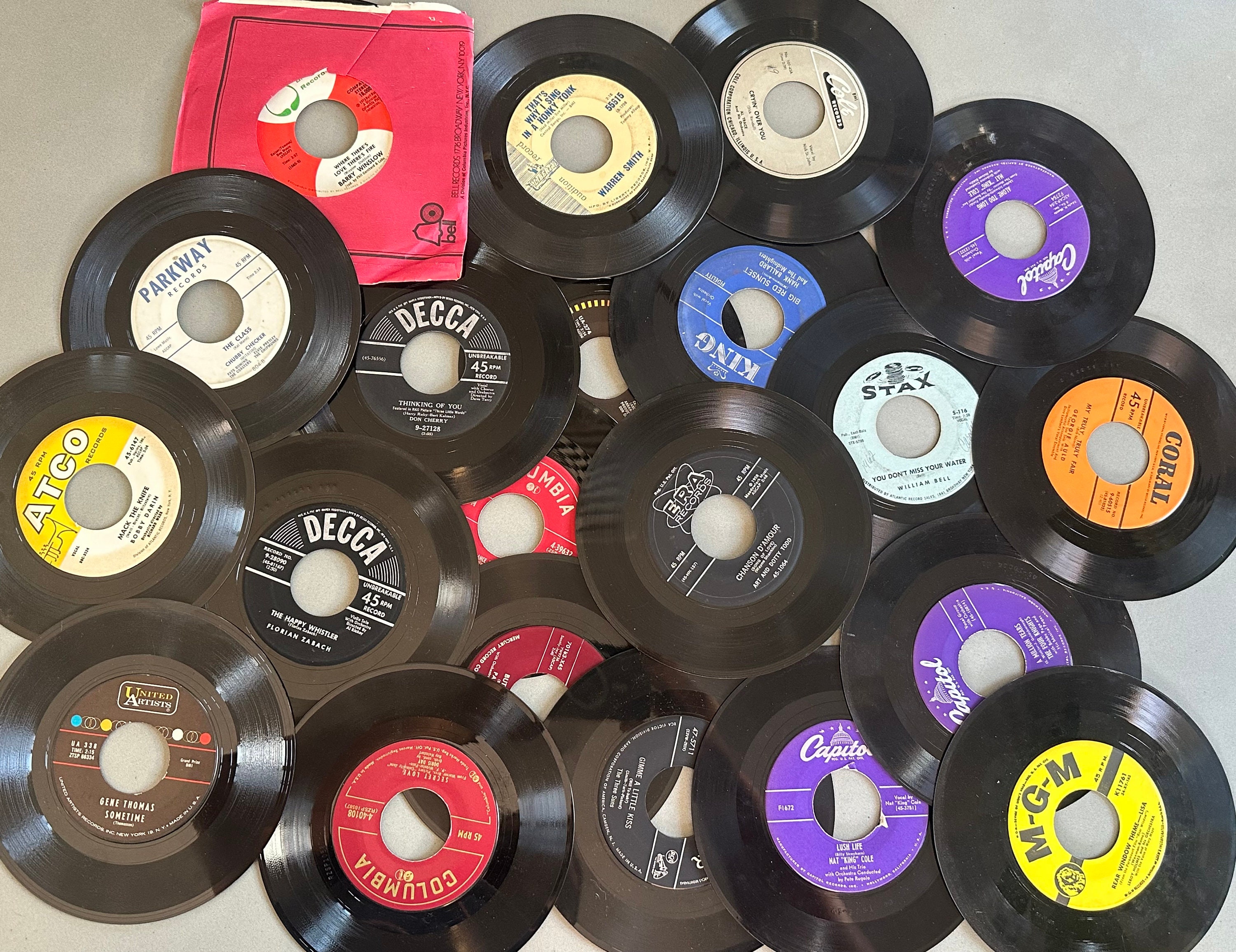 Assorted 45rpm Vinyl Records for Crafting or Listening - Etsy