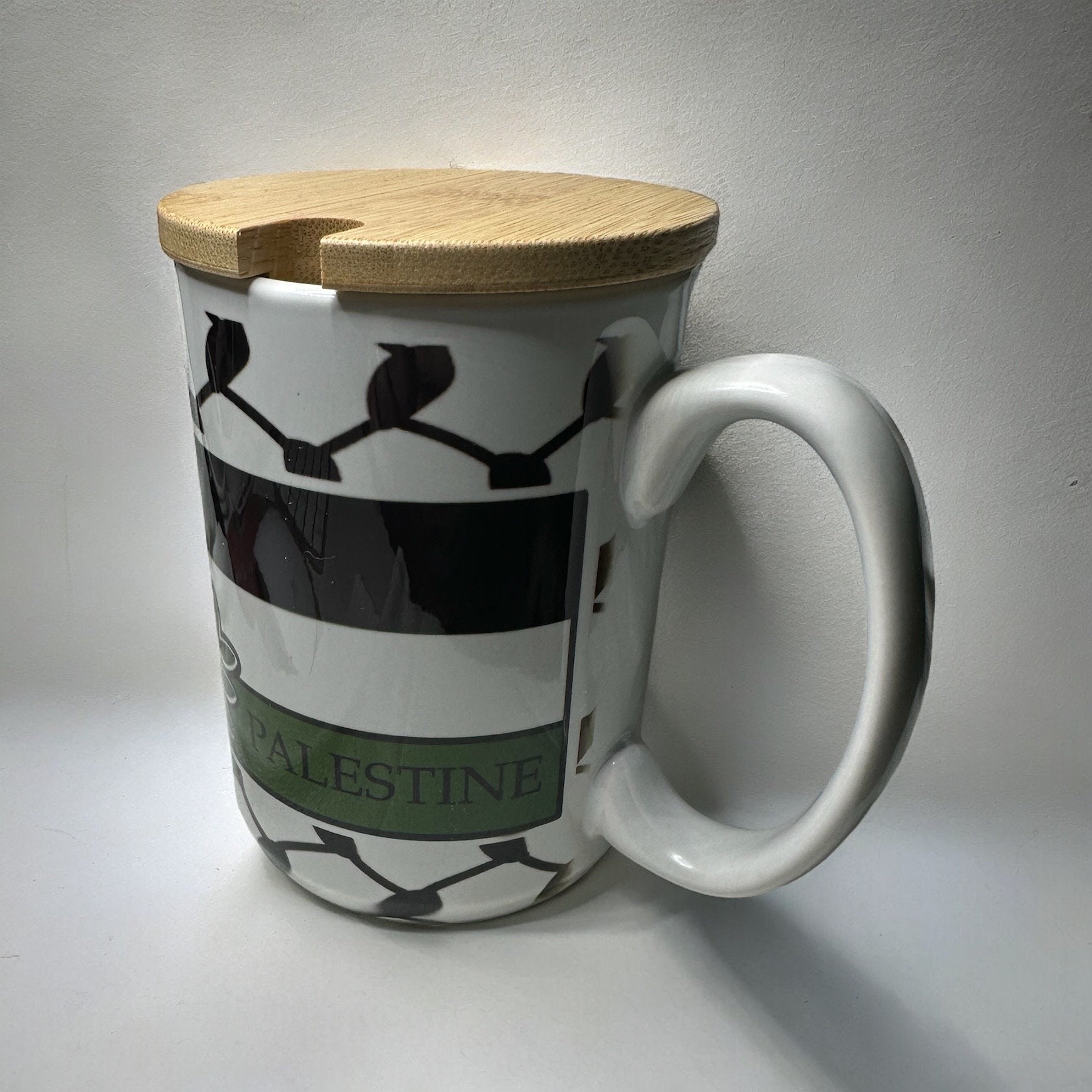 15oz. Mug With Lid palestine Flag Great for Supporting Palestine ...