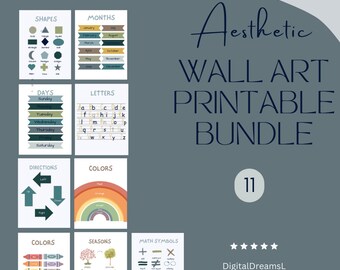 Minimalist Printable Wall Art | Educational Poster | Children Digital ...