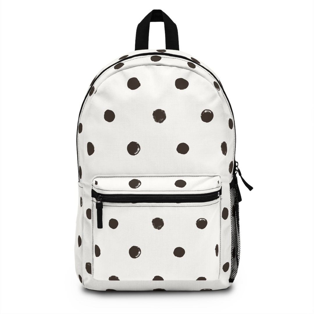 Black and White Polka Dot Backpack - Etsy