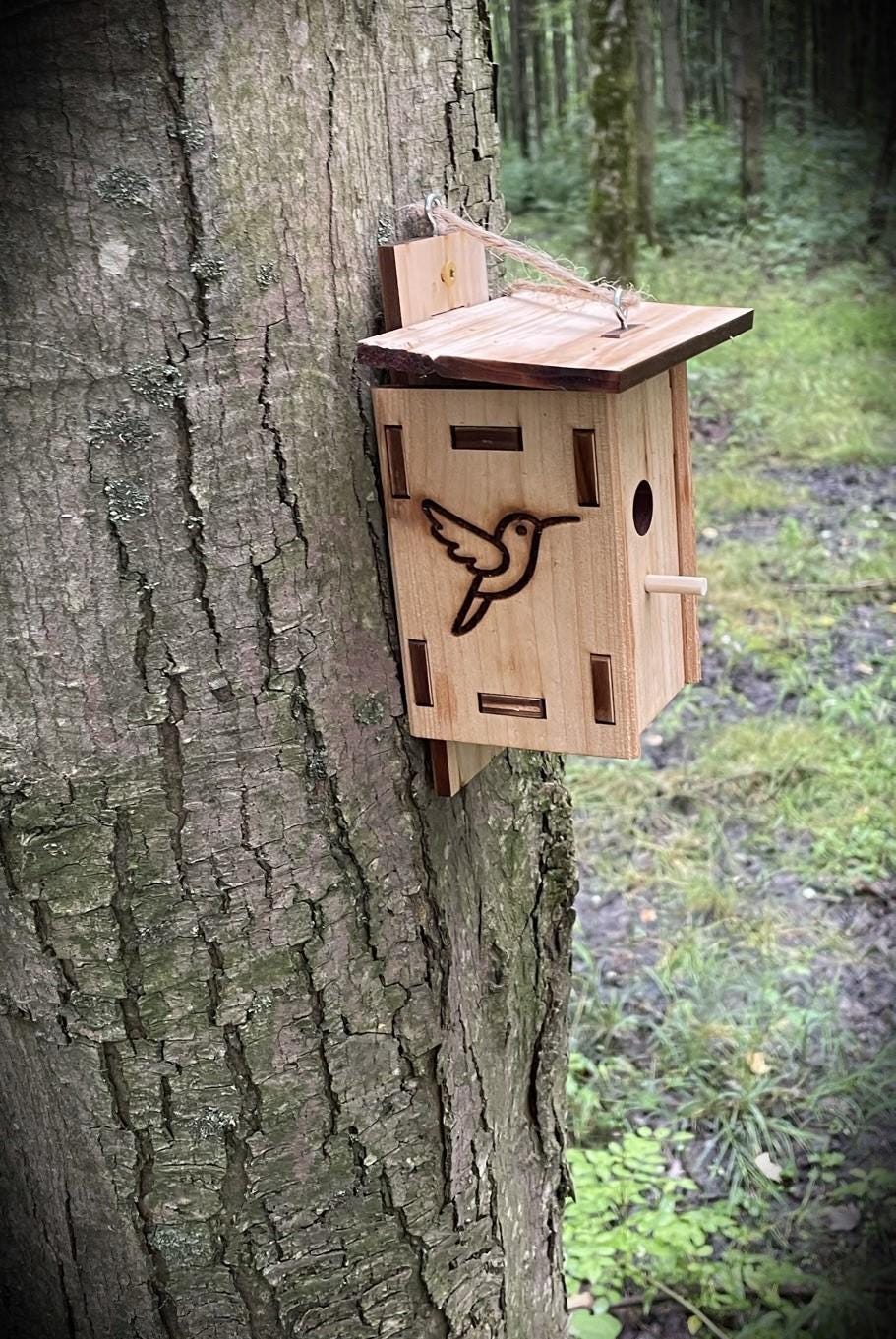 Hummingbird House, All Natural Pacific Cedar - Etsy