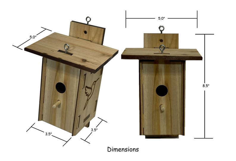 Hummingbird House, All Natural Pacific Cedar - Etsy