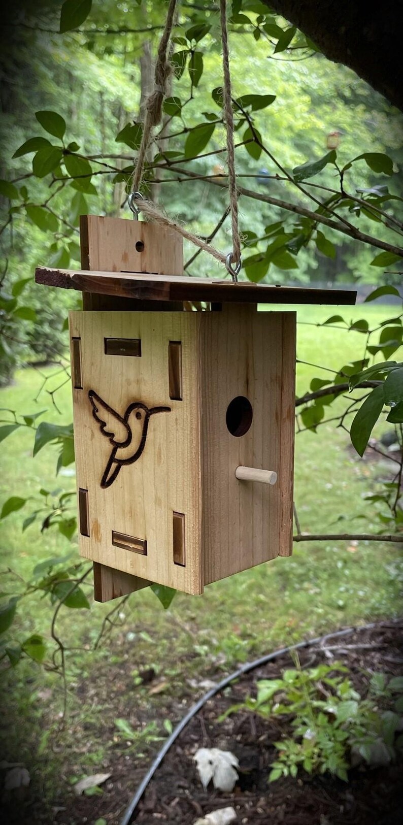 Hummingbird House, All Natural Pacific Cedar - Etsy