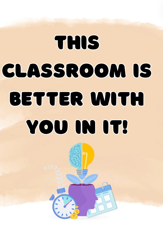 Set of 6 Classroom Posters Digital Download Motivational Classroom Set ...