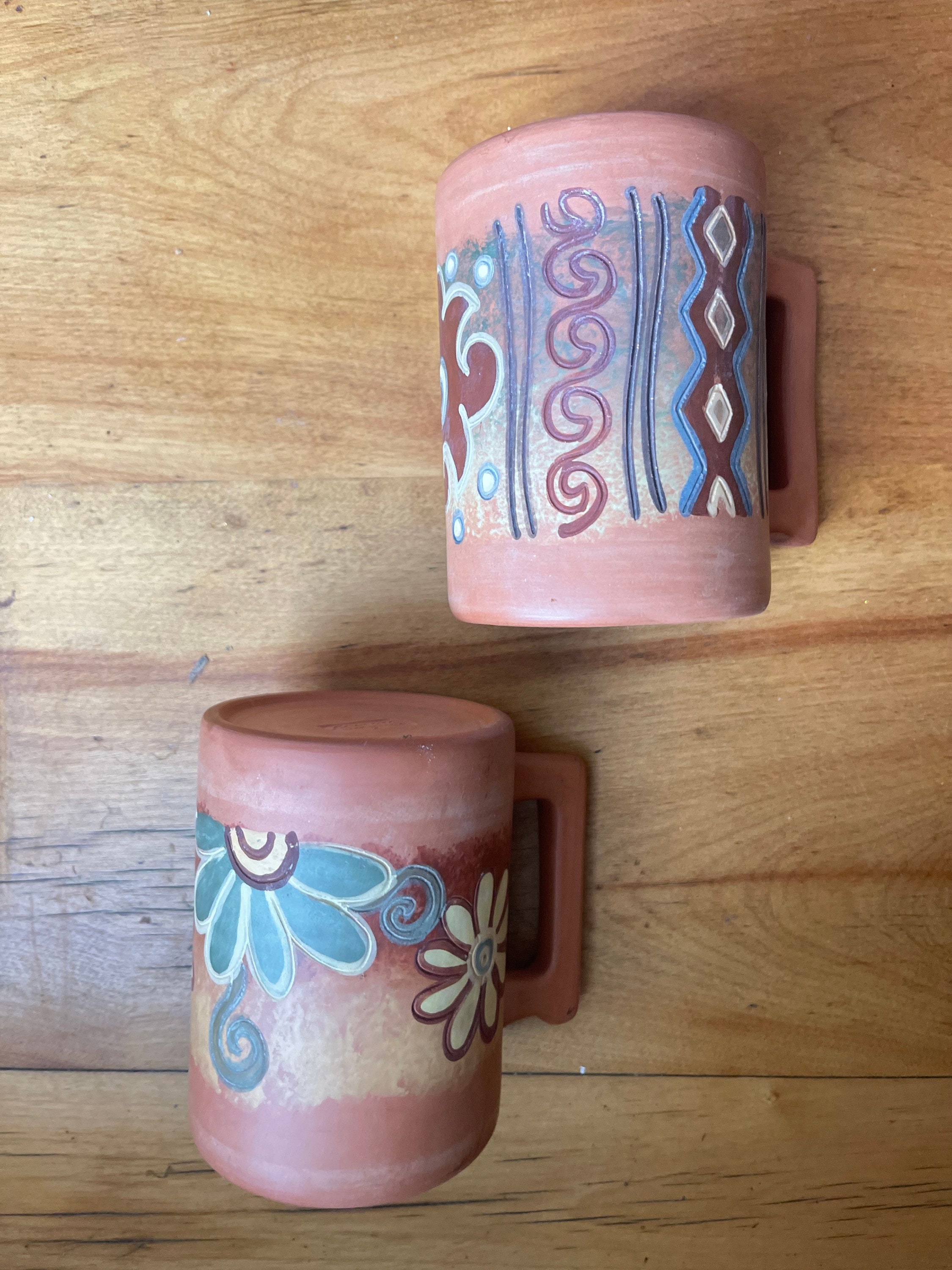 Set of Seminario Urubamba Cusco Peru Hand Made Pottery Coffee Mugs - Etsy