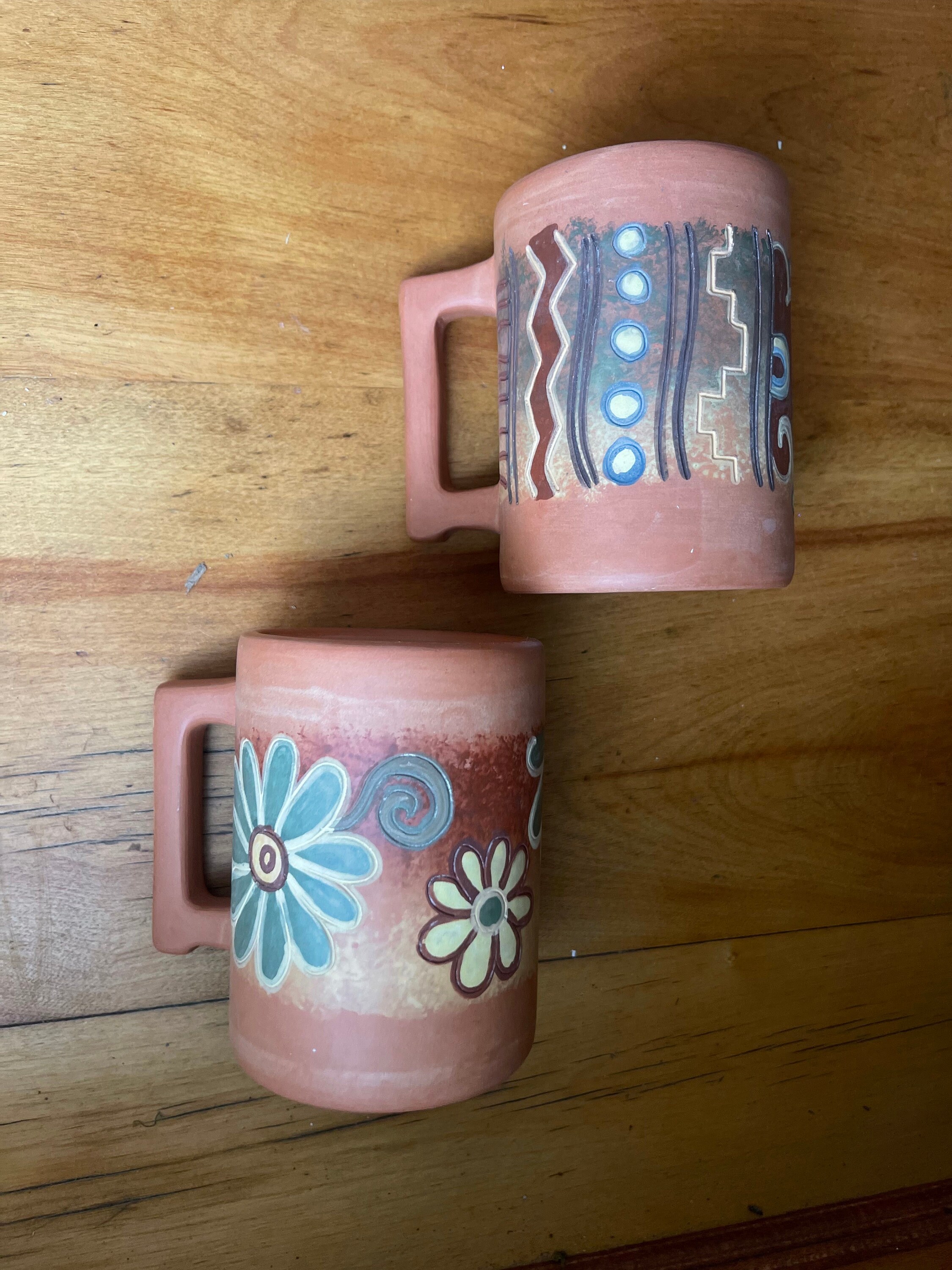 Set of Seminario Urubamba Cusco Peru Hand Made Pottery Coffee Mugs - Etsy