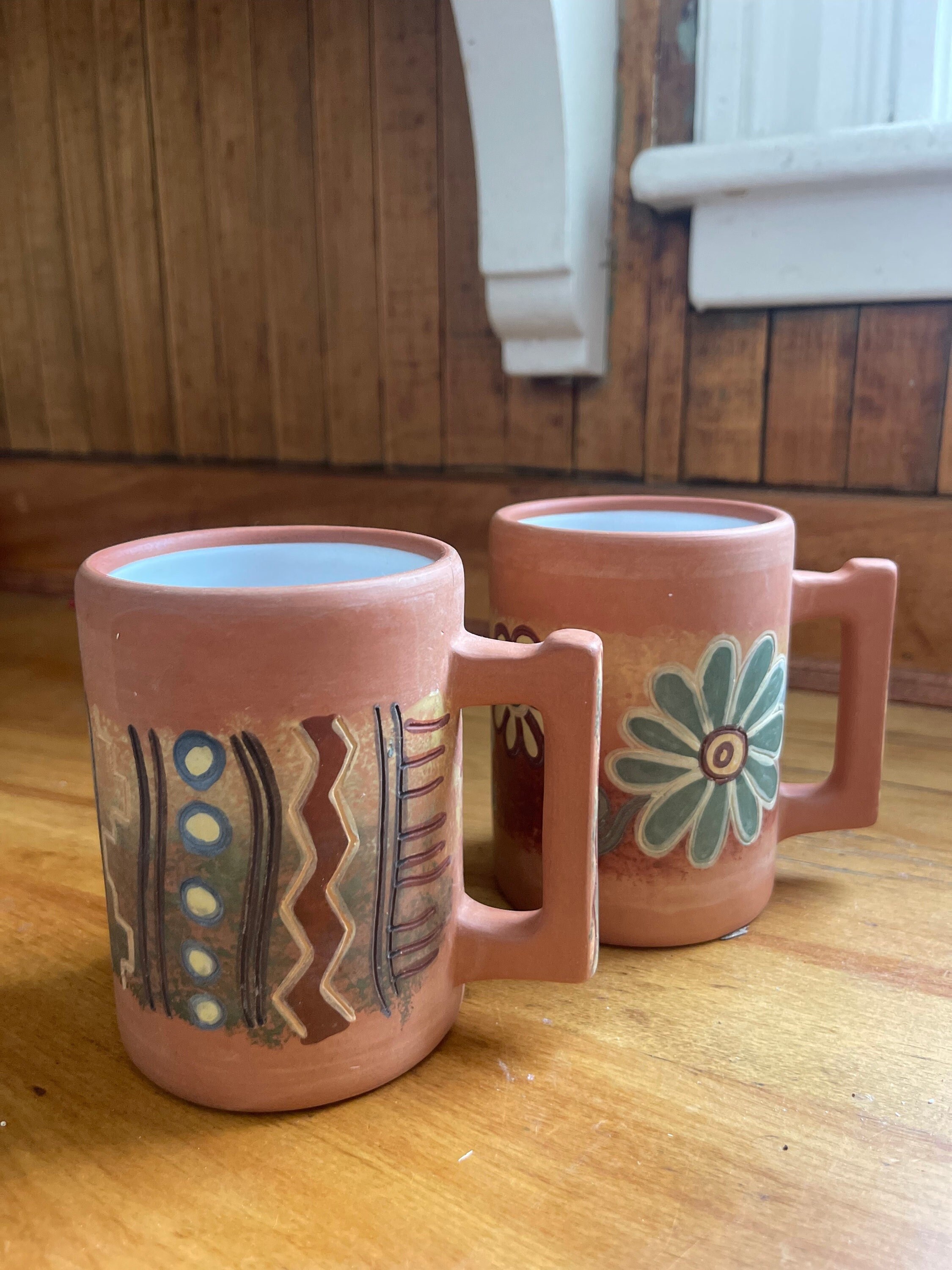 Set of Seminario Urubamba Cusco Peru Hand Made Pottery Coffee Mugs - Etsy