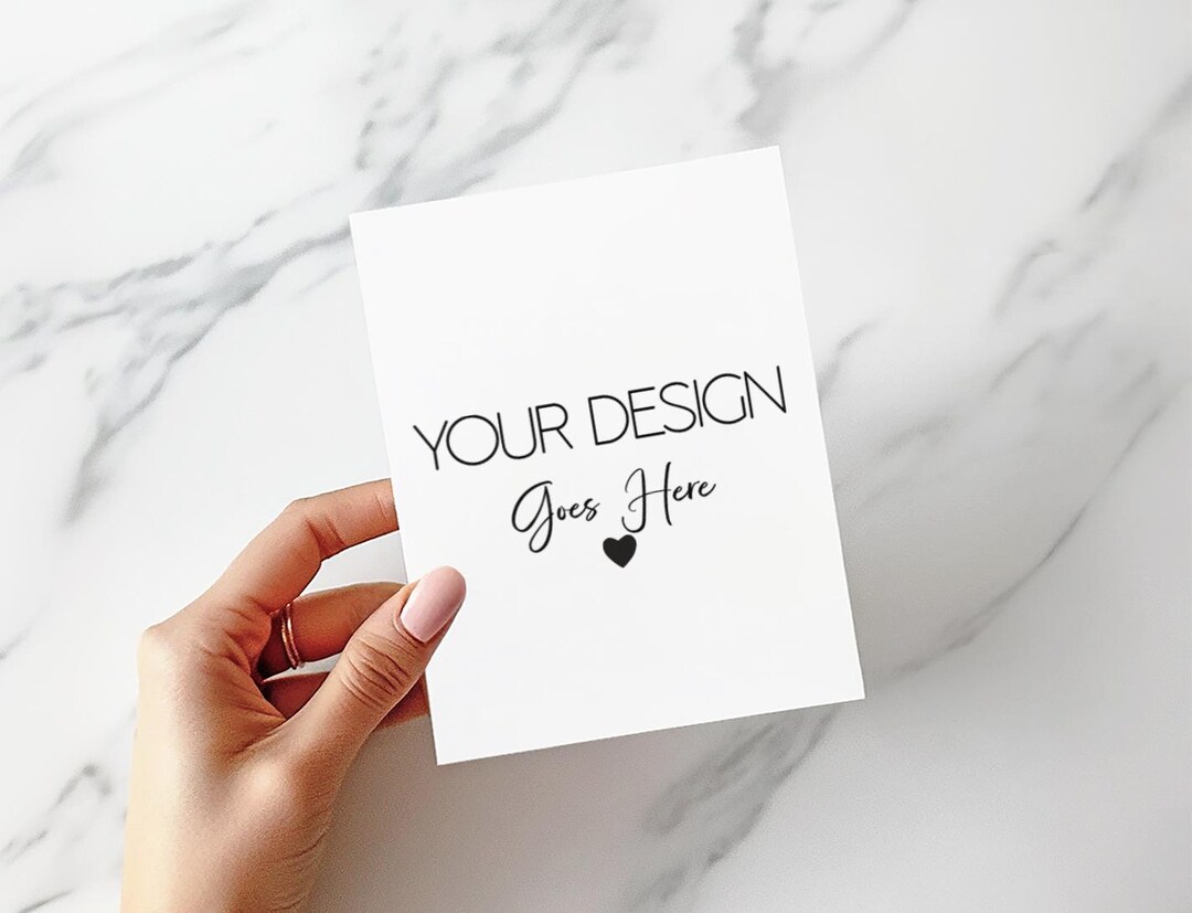 Minimalist Card Mockup Simple | Plain Card Mockup | Business Order Card ...