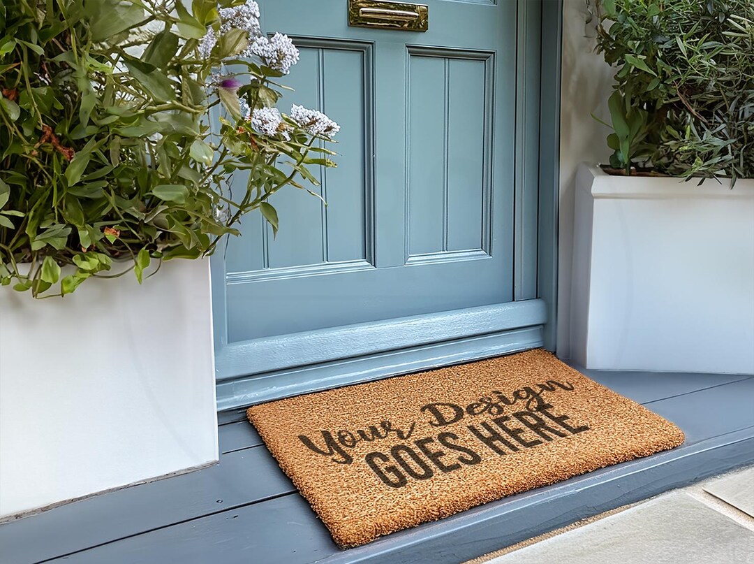 Coir Doormat Mockup Plain Doormat Mockup Realistic Doormat Mockup ...