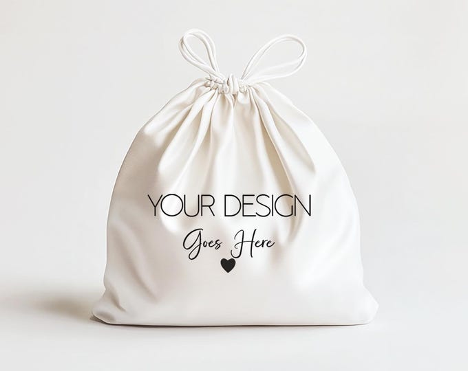 Silk Drawstring Bag Mockup: Luxury Bridal Pouch (digital Download) - Etsy