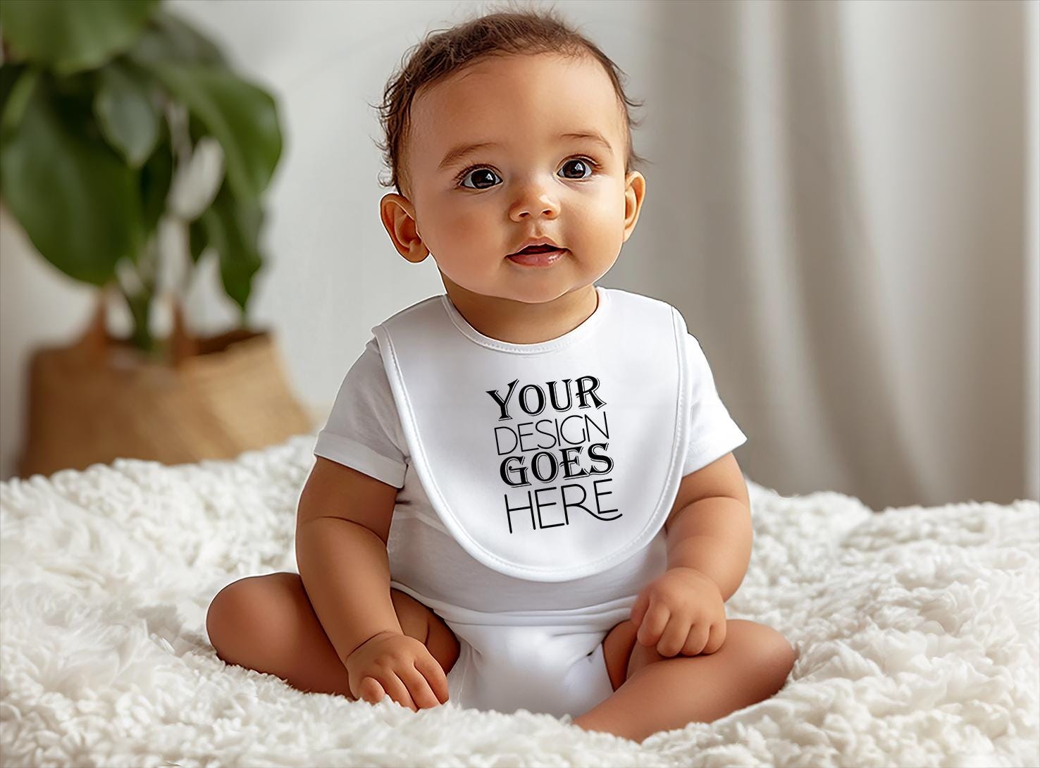 Baby Bib Mockup Plain Bib Mockup White Bib Mockup Mockup Babies Bib ...