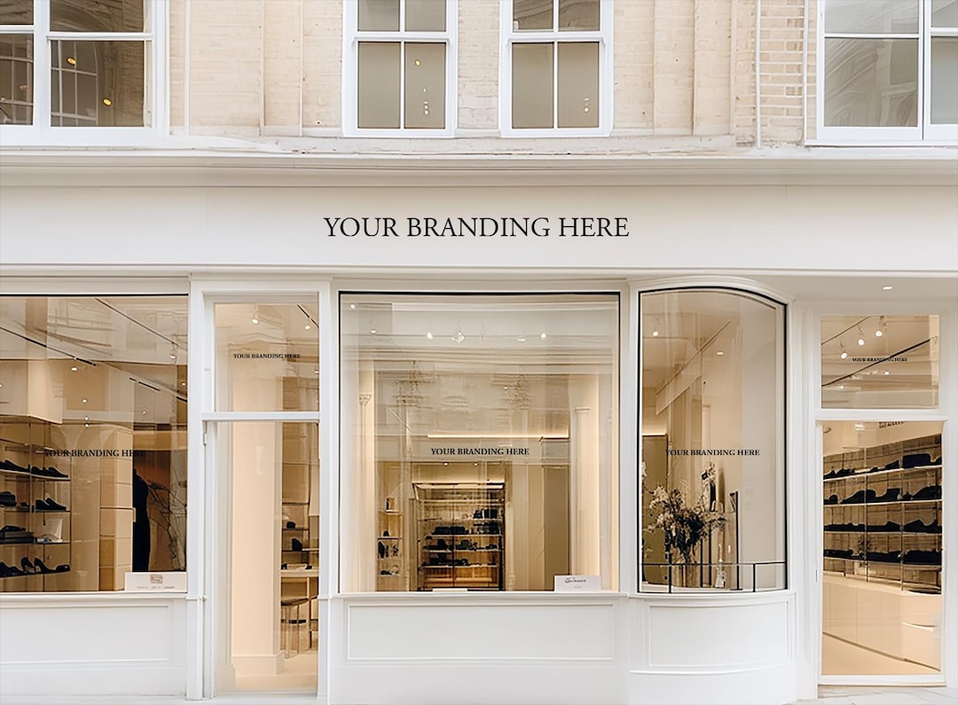 Shop Facade Mockup |mockup Storefront |shop Branding Design | Logo ...