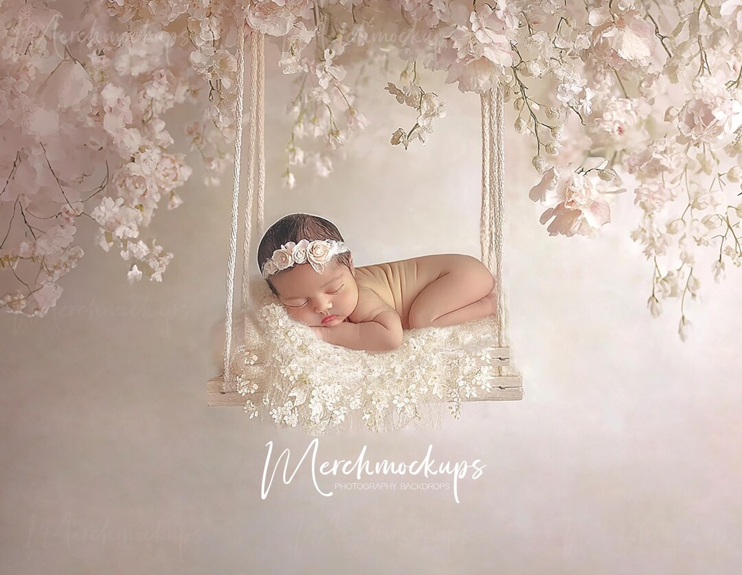 New Baby Digital Photography Background Hanging Swing Backdrop newborn ...